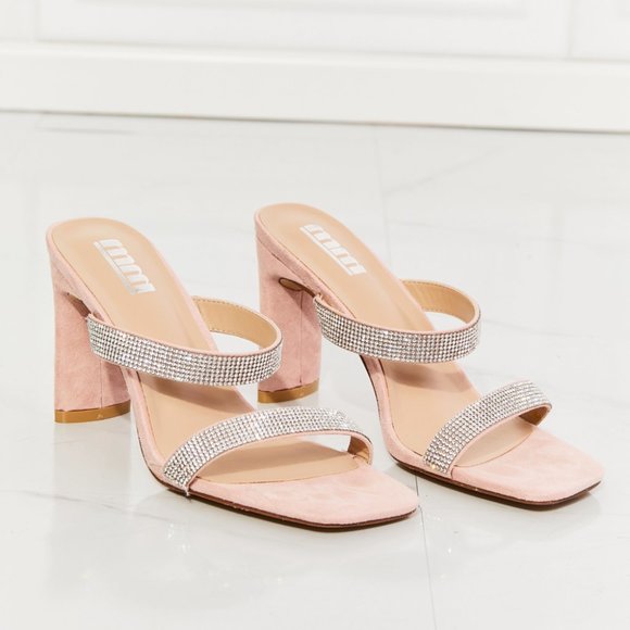 Melody | Shoes | Mmshoes Leave A Little Sparkle Rhinestone Block Heel ...
